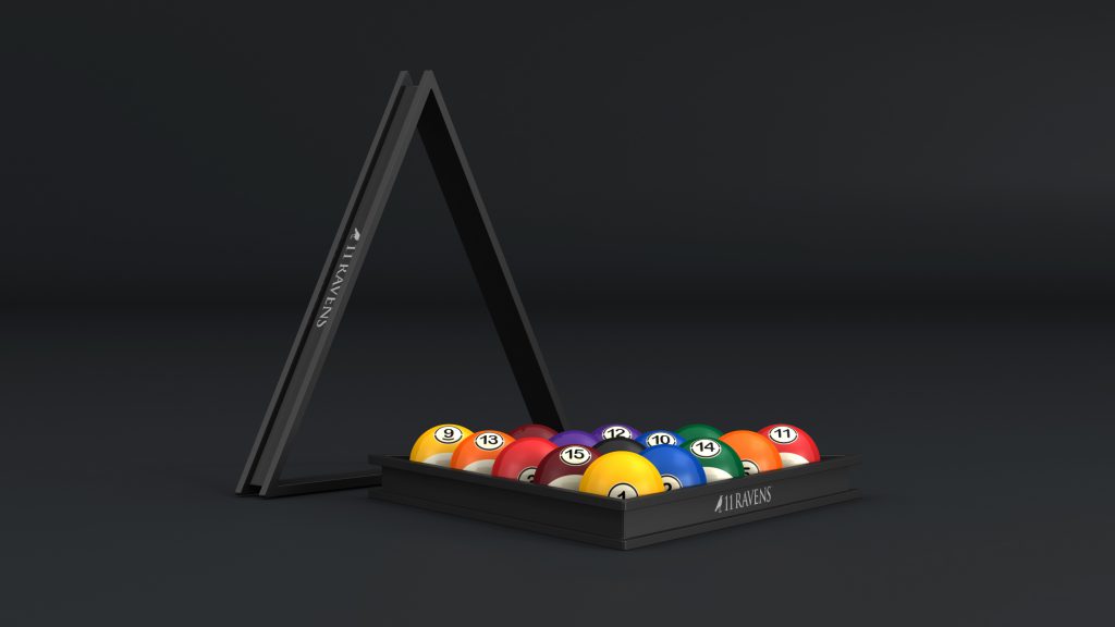 Luxury Pool Triangle: Modern Design for Your Game Room