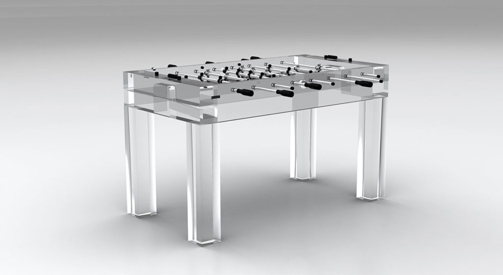 Luxury Malibu Lucite Foosball Table - Modern & Custom