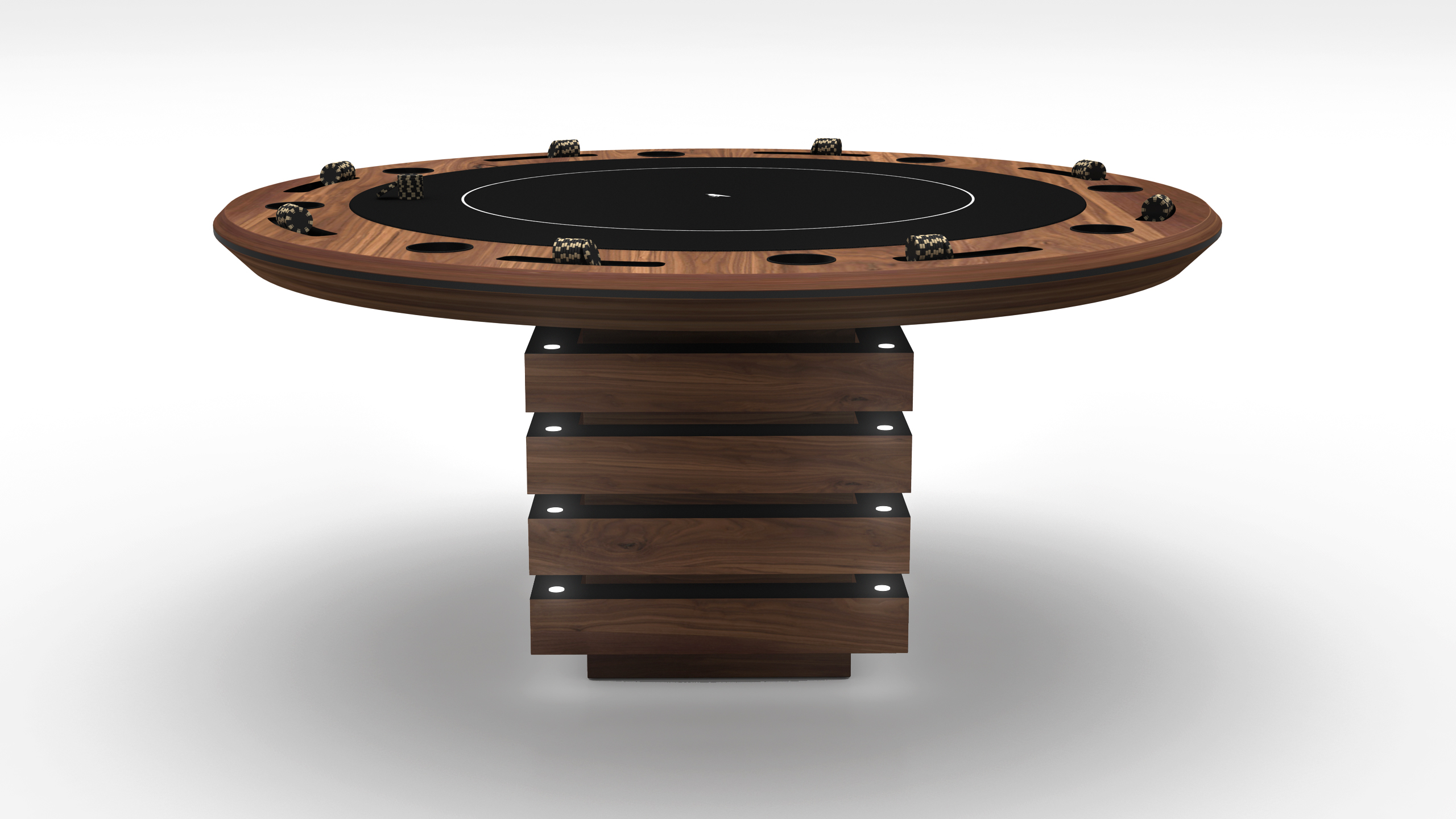 Customize Your Luxury Arclight Round Poker Table Design